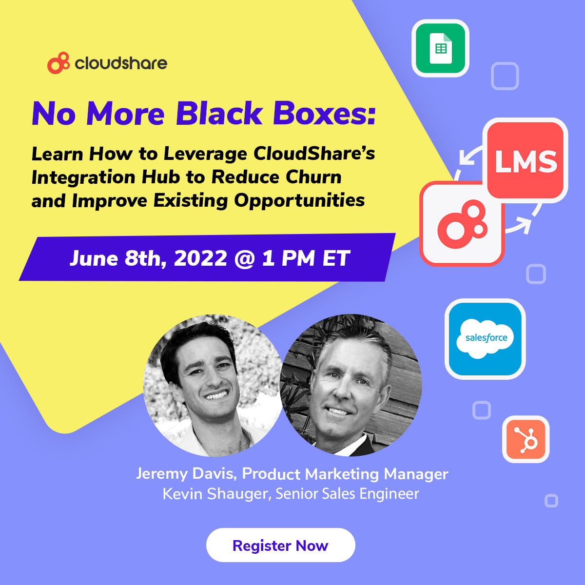 CloudShare Integration Hub Webinar | Registration Form
